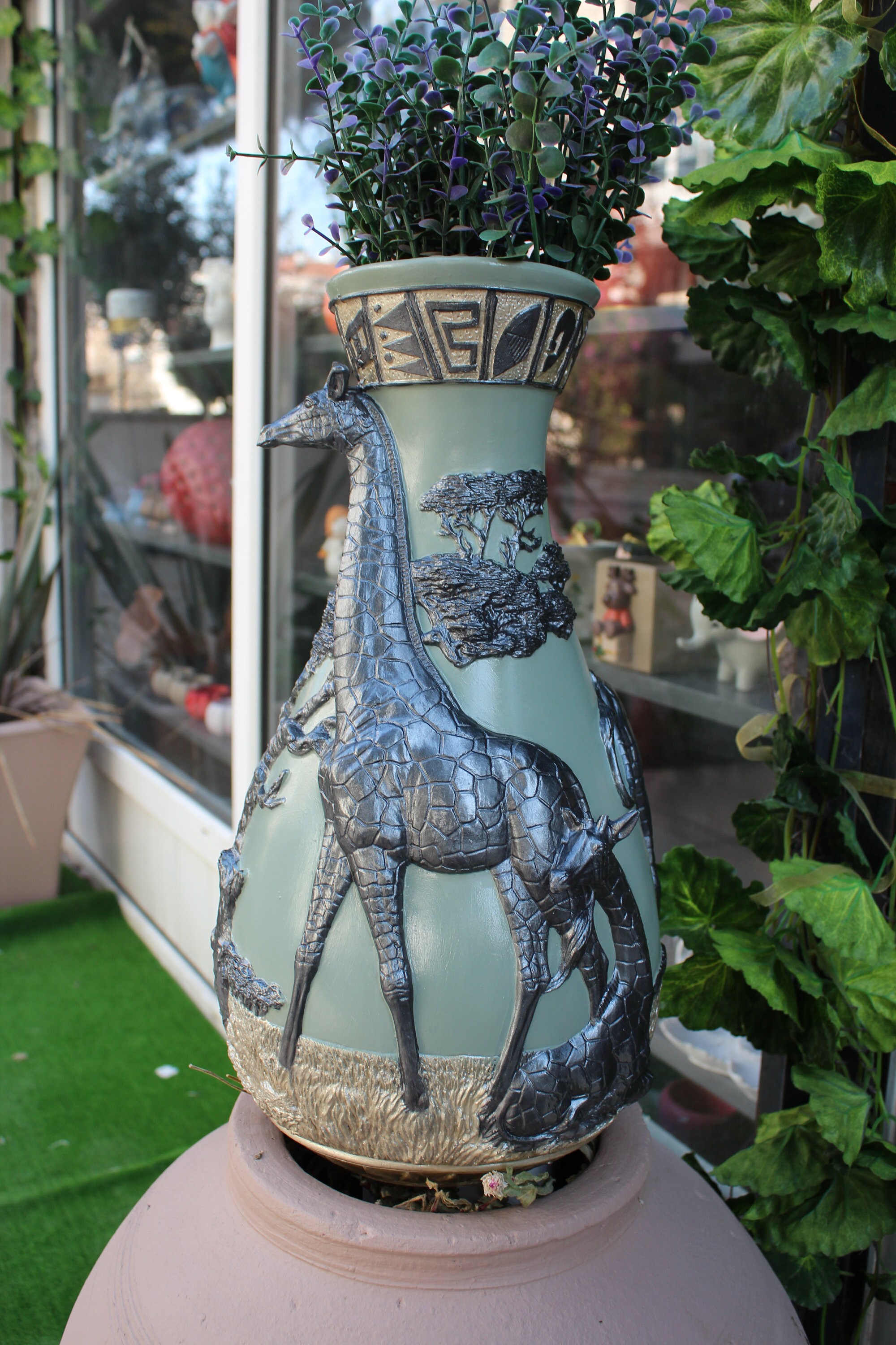 Giraffe Vase,homedecor,16 Inc Vase,handmade - Etsy