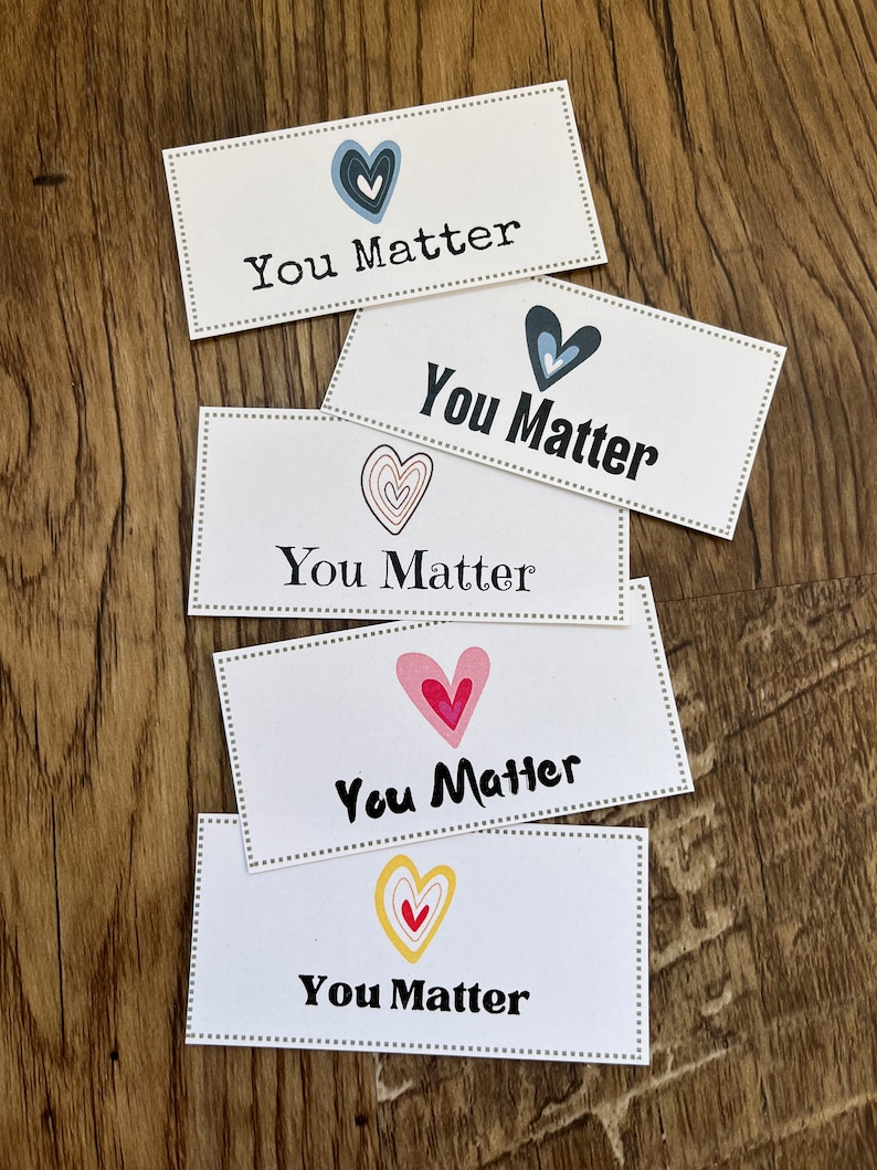 You Matter Cards (printable) - Etsy