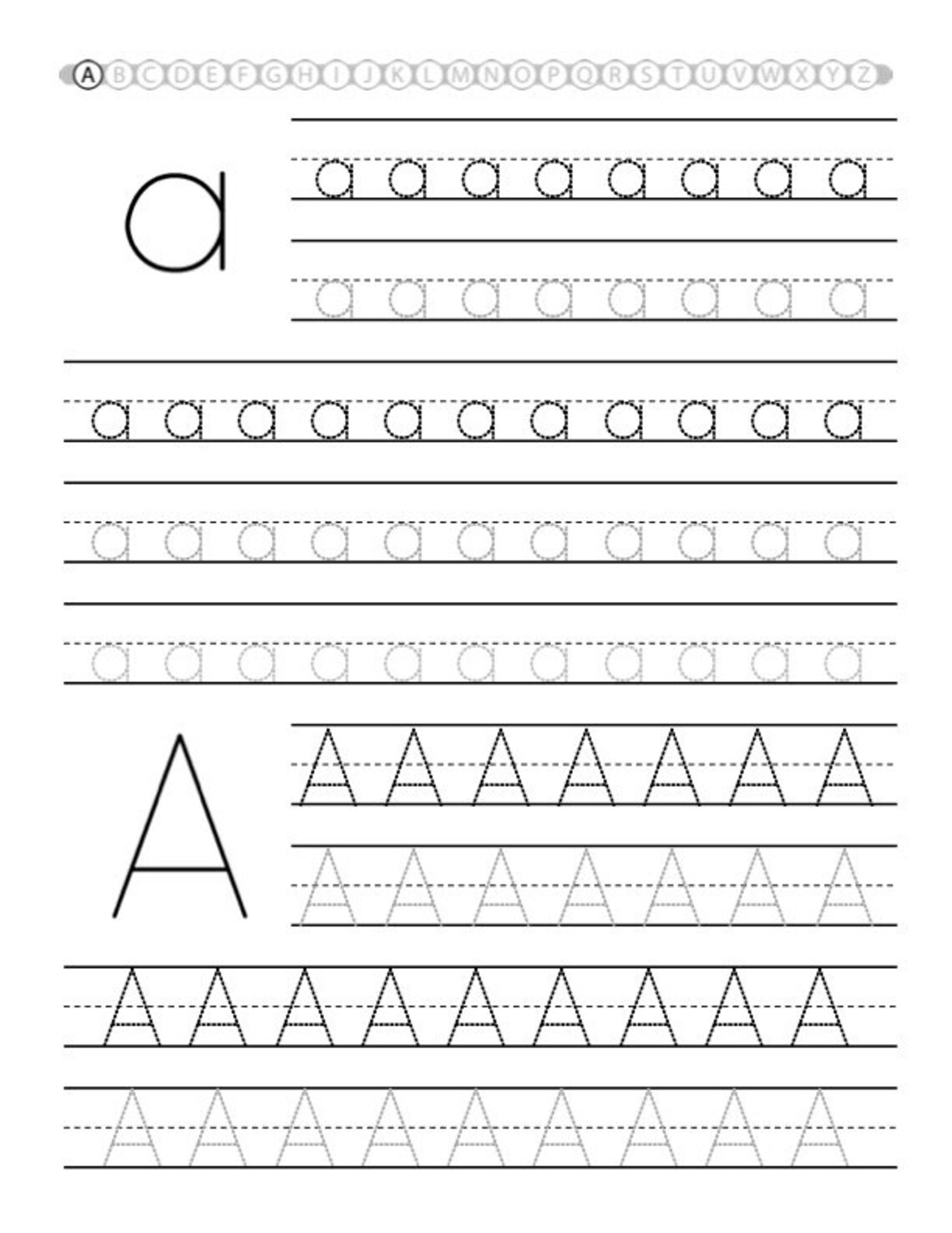 Alphabet Handwriting Workbook - Etsy