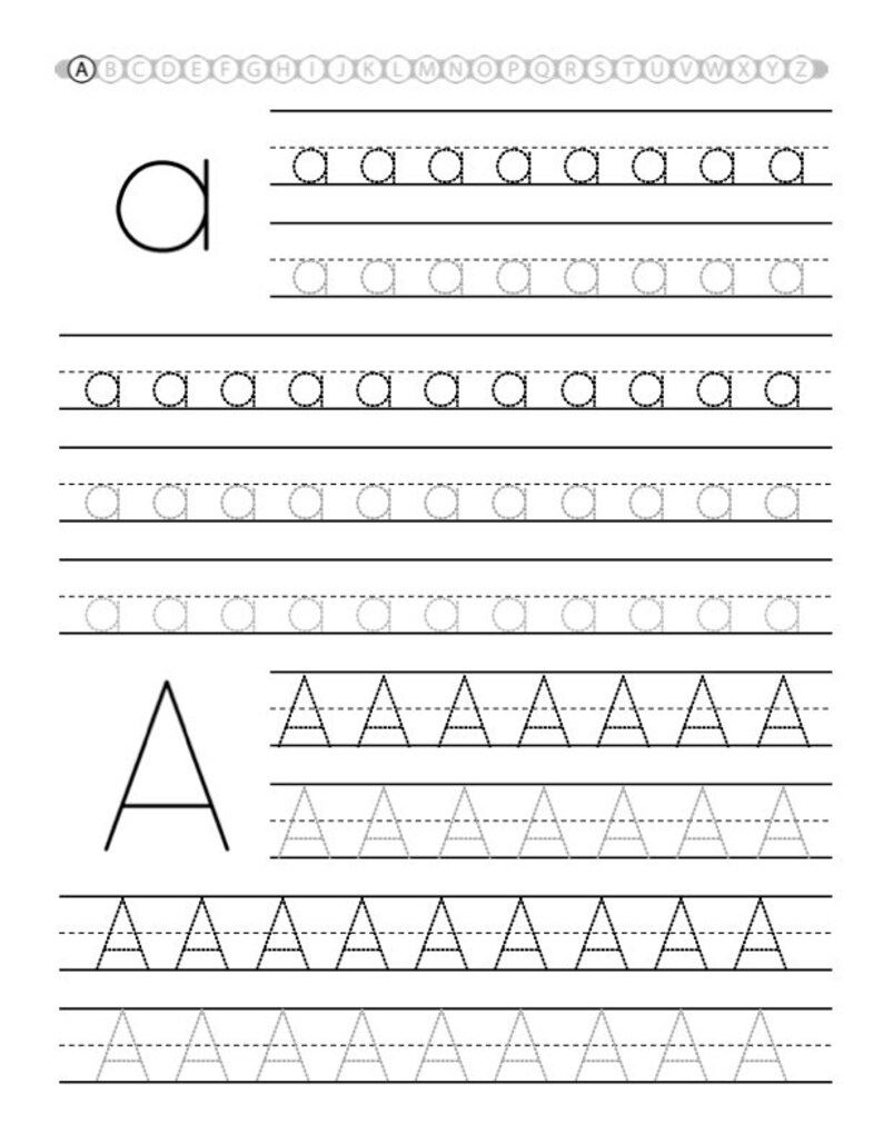 Alphabet Handwriting Workbook - Etsy