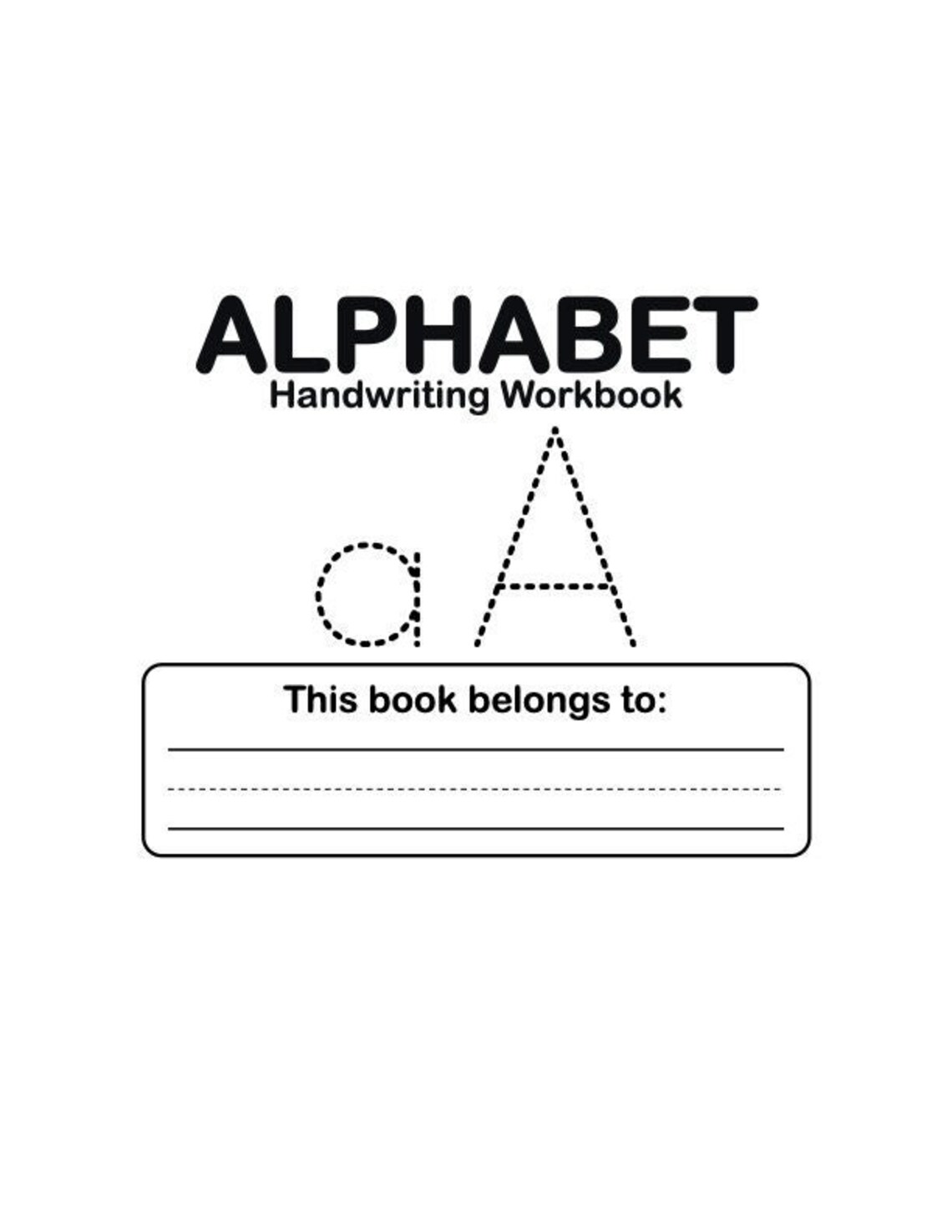 Alphabet Handwriting Workbook - Etsy