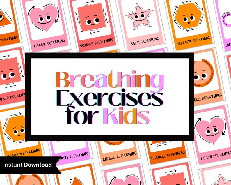 Breathing Exercises for Kids, Mindfulness for Kids, Colorful Breathing ...