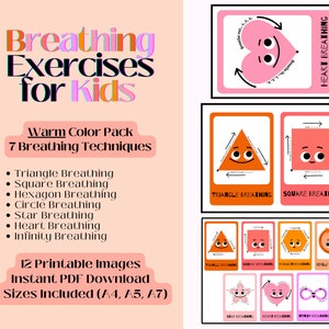 Breathing Exercises for Kids, Mindfulness for Kids, Colorful Breathing ...