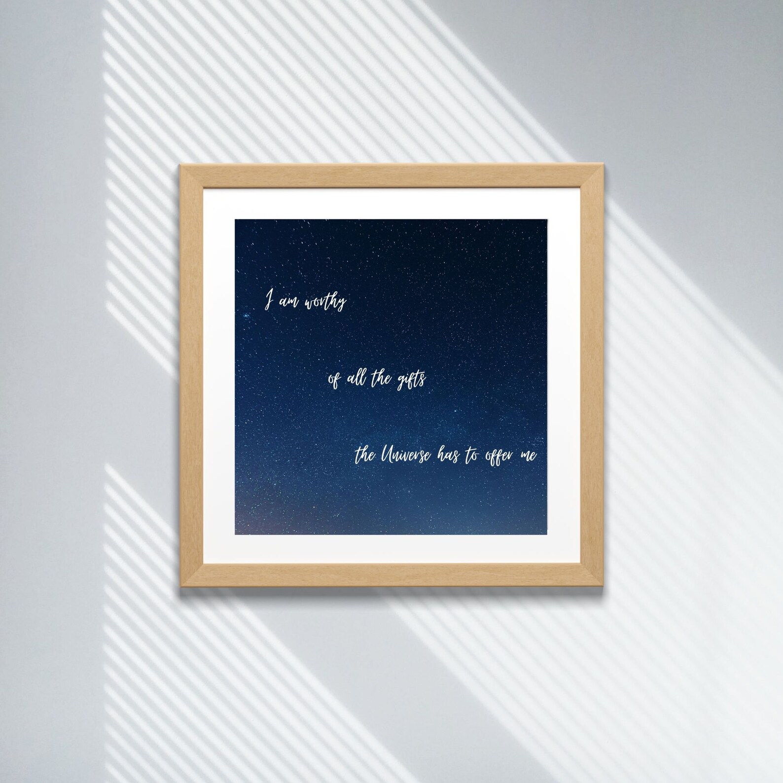 Digital Printable Art Positive Affirmation Self Love Manifest Stars ...