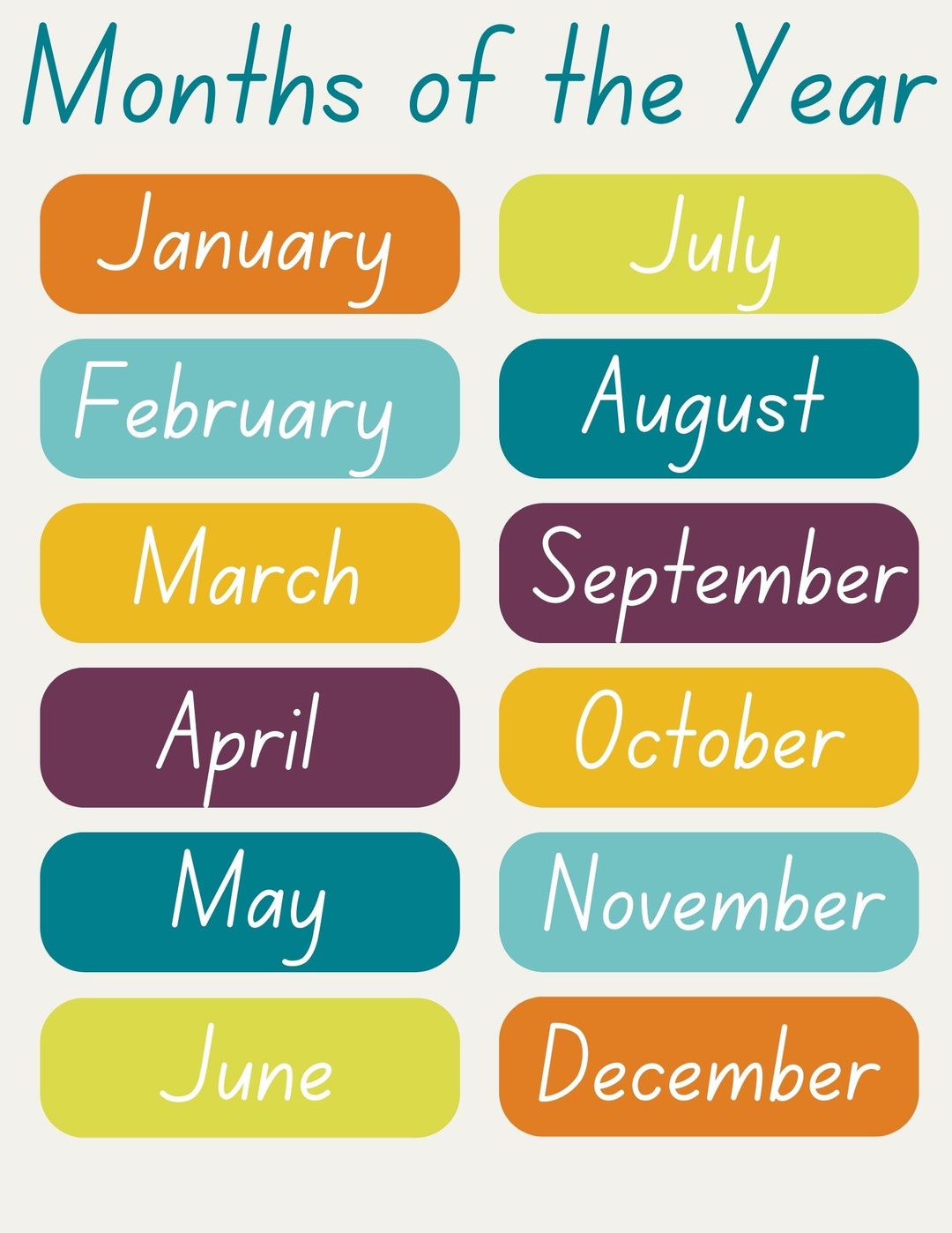 Homeschool Packet Alphabet Days of Week Months of the Year Shapes ...