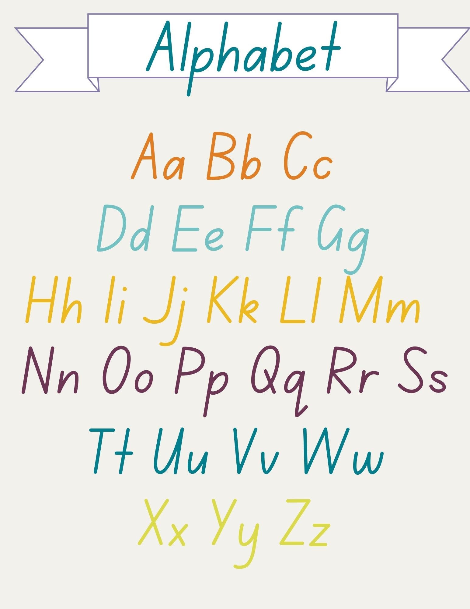 Homeschool Packet Alphabet Days of Week Months of the - Etsy