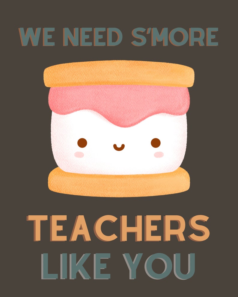 Teacher Appreciation Gift We Need Smore Teachers Like You - Etsy