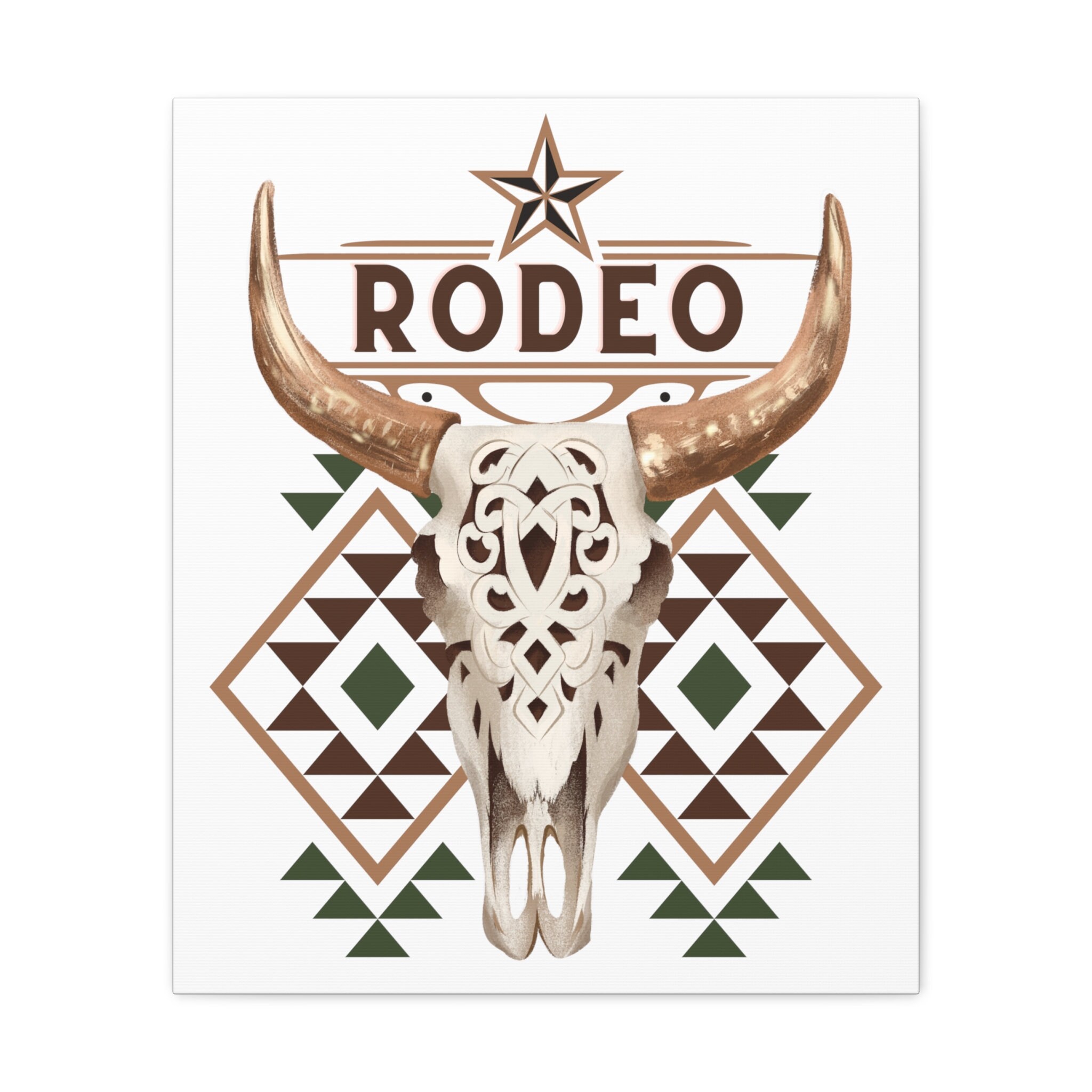 Western Rodeo Canvas Multiple Sizes Gift for Cowboy - Etsy