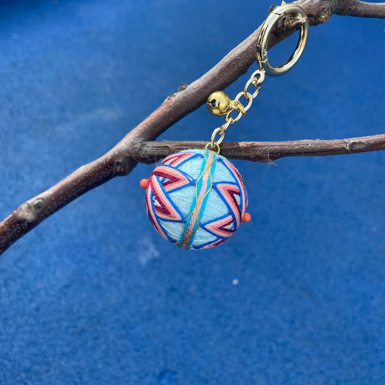 Danica Temari Balls - Healing Ball Keyring - Keychain - Japanese ...