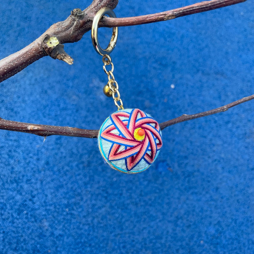 Danica Temari Balls - Healing Ball Keyring - Keychain - Japanese ...