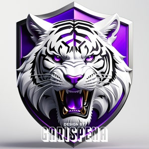 Tiger Twitch Sub Badges, Sub Bit Badges for Streamers, Kick, Vtuber ...