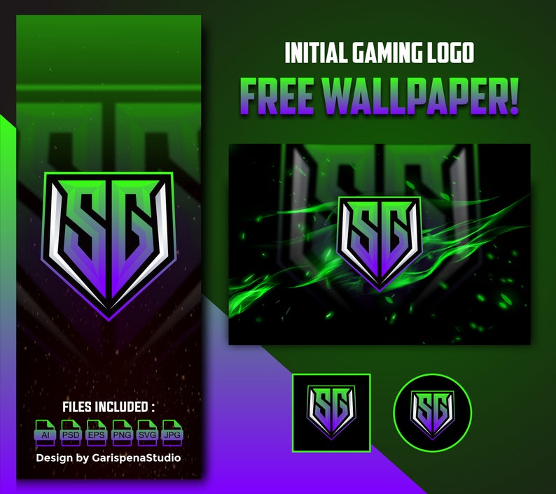 I Will Create an Initial Monogram Logo for Esports Gaming, Kick ...