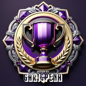 Trophy Twitch Sub Badges: Streamer Bit Badges, Emotes (digital Download ...