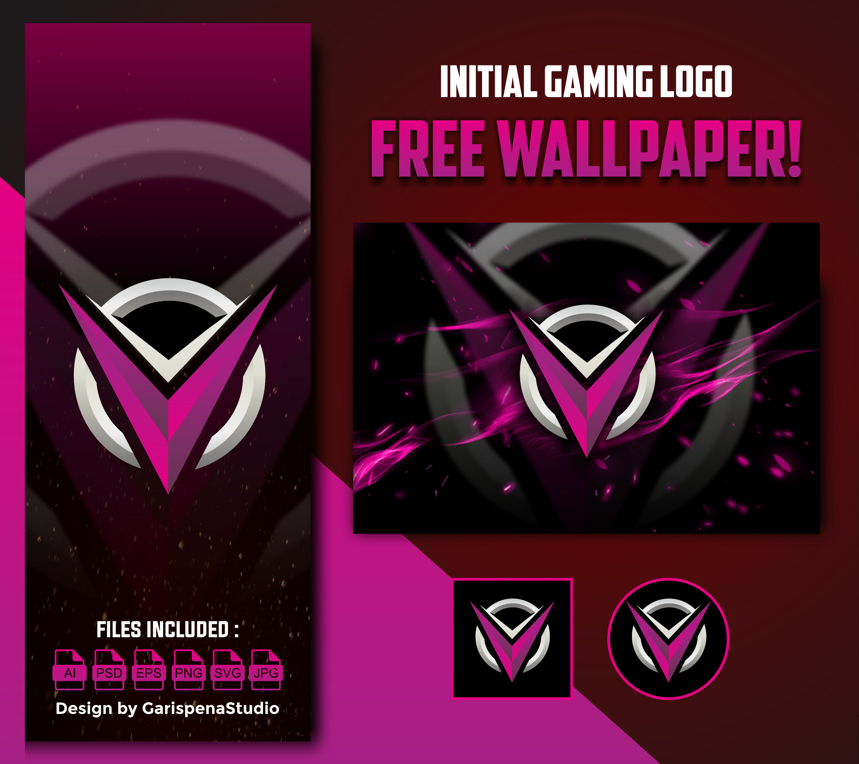 I Will Create an Initial Monogram Logo for Esports Gaming, Kick ...