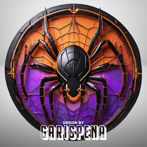 Spider Twitch Sub Badges, Sub Bit Badges for Streamers, Kick, Vtuber ...