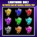 Lightning Bolt Twitch Sub Badges, Streamers, Kick, Vtuber, Avatars ...