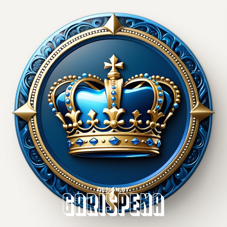 Crown Twitch Sub Badges: Streamer Emotes, Vtuber Avatars (PNG Digital ...