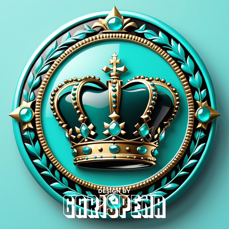 Crown Twitch Sub Badges: Streamer Emotes, Vtuber Avatars (PNG Digital ...