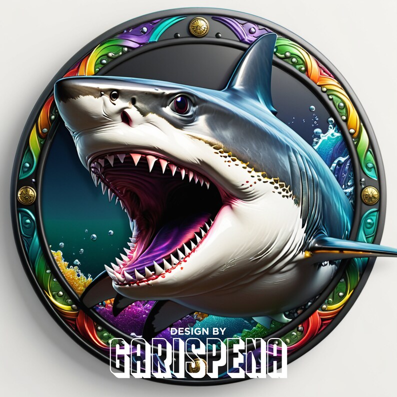 Shark Twitch Sub Badges, Sub Bit Badges for Streamers, Kick, Vtuber ...