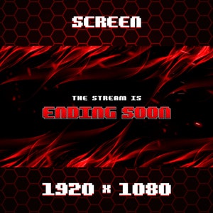 Red Flames Twitch Overlays Stream Style Pack - PNG Format - Etsy