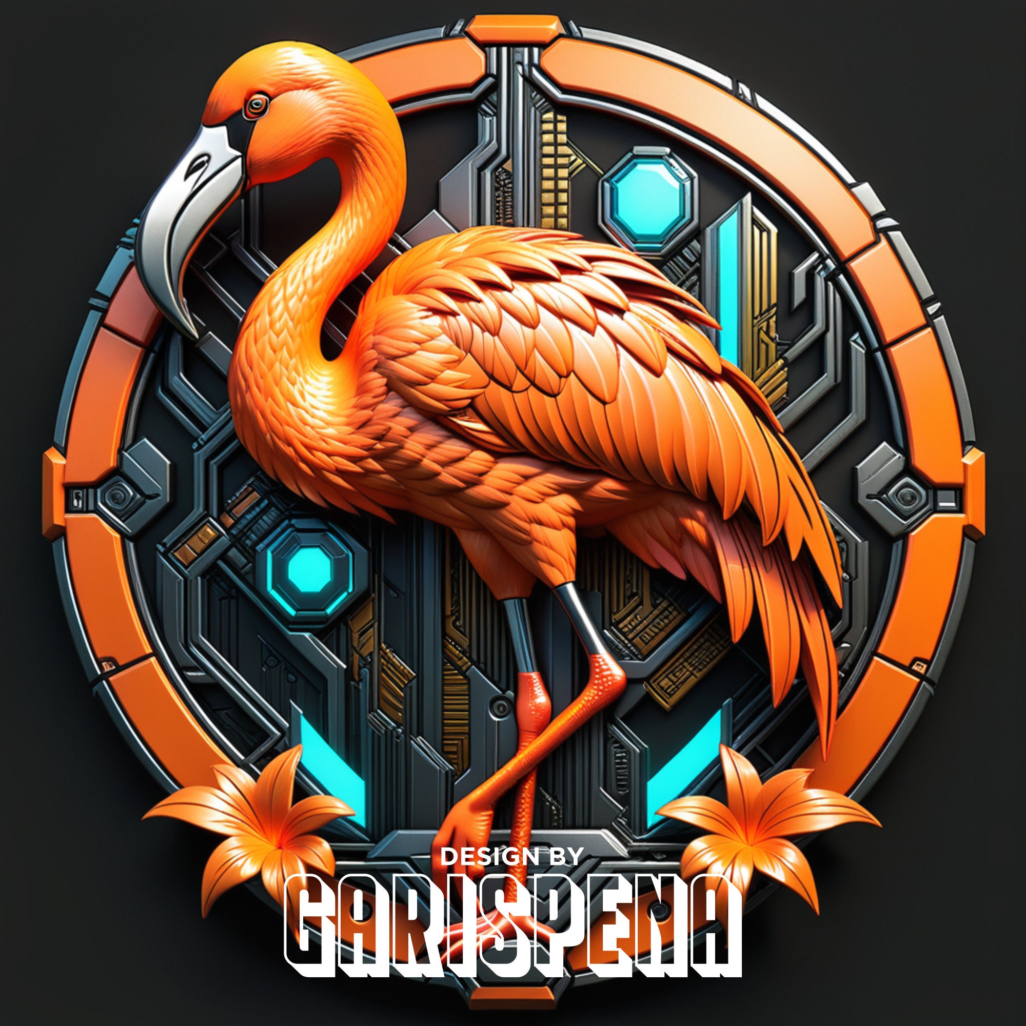 Flamingo Twitch Badges: Sub Bit Badges, Emotes, Avatars (PNG Digital ...