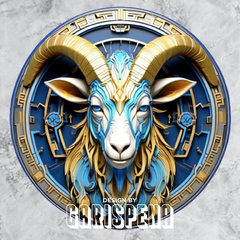 Goat Twitch Sub Badges: Mecha Streamer Emotes (PNG Digital Download ...