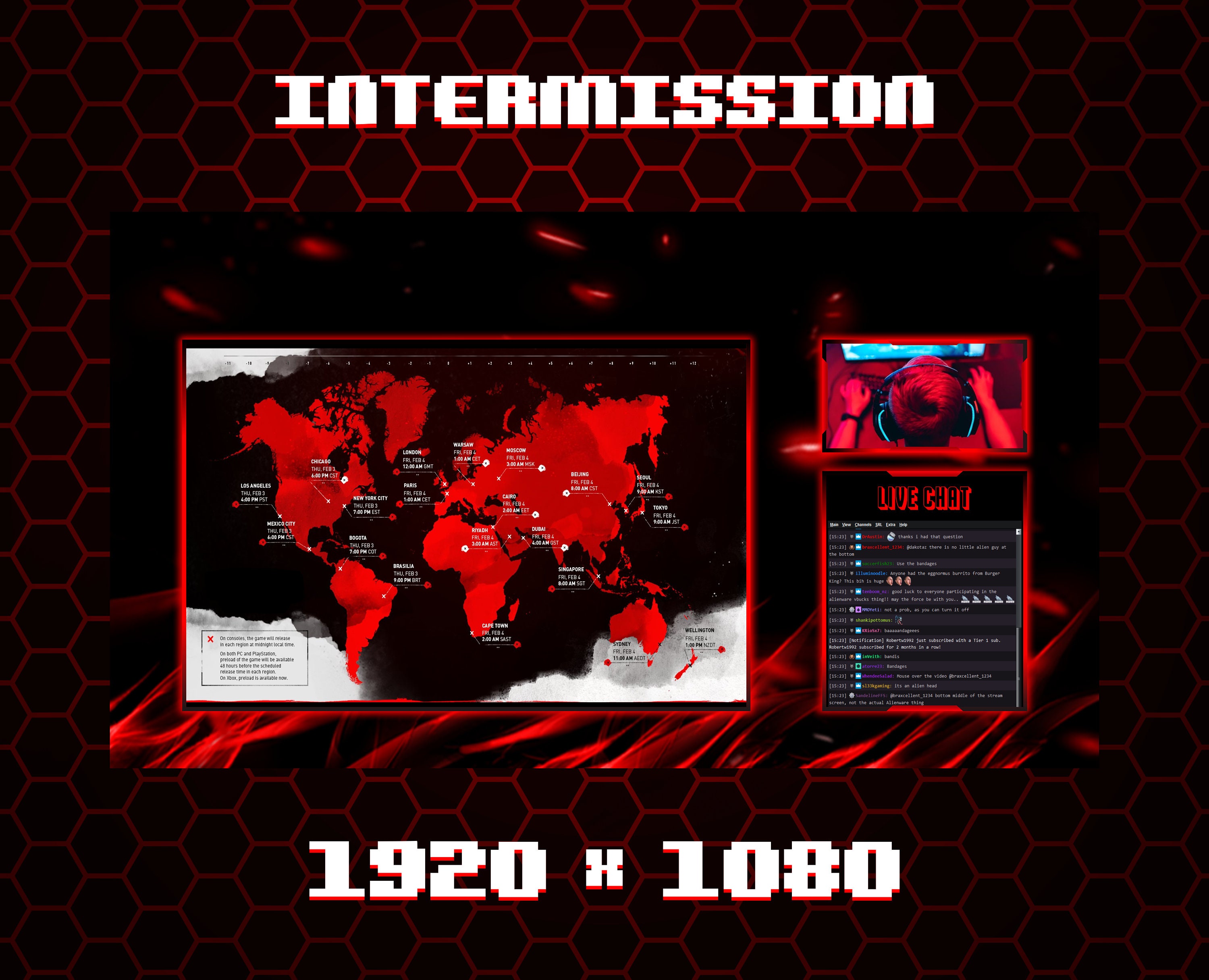 Red Flames Twitch Overlays Stream Style Pack - PNG Format - Etsy