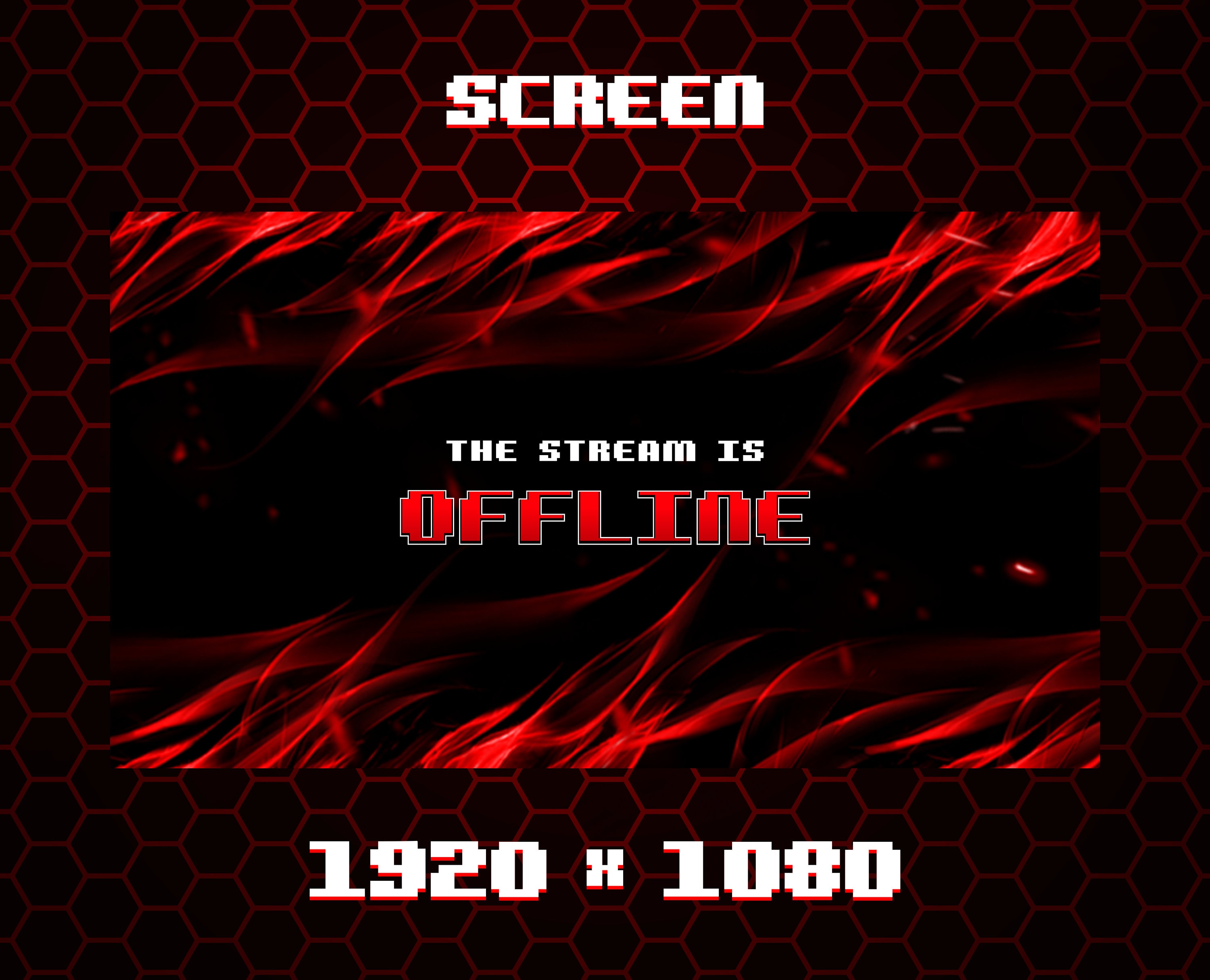 Red Flames Twitch Overlays Stream Style Pack PNG Format - Etsy