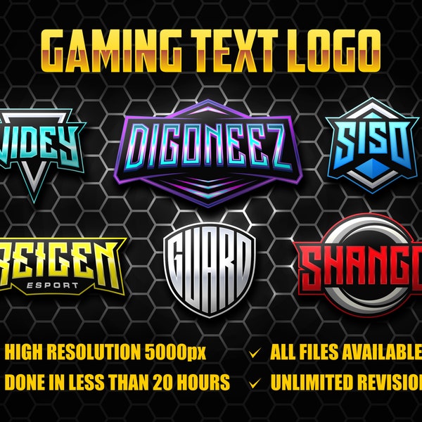 Gaming Channel Logos - Etsy