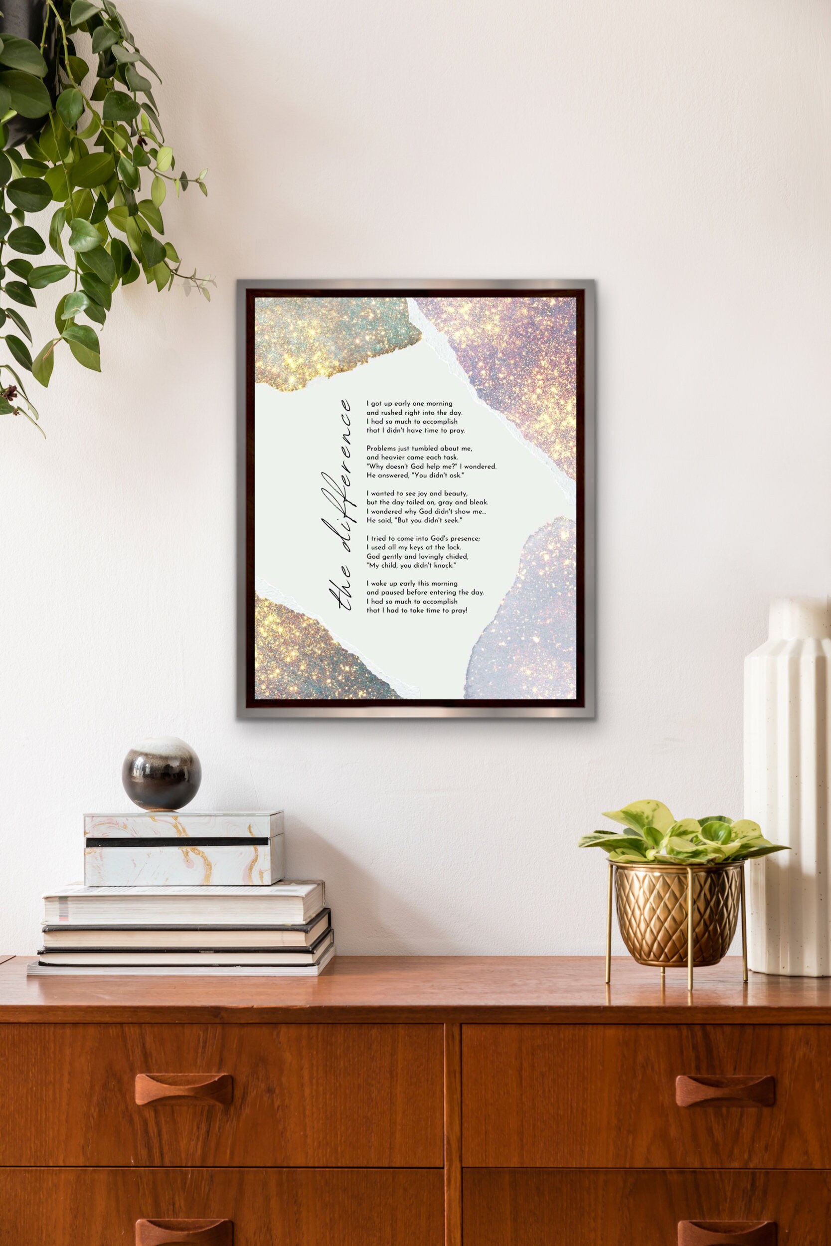 The Difference Poem (digital Download) - Religious Prayer Reminder ...