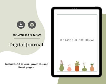 Mindful Journal, Mental Health Journal, PDF File, Goodnotes/notability ...