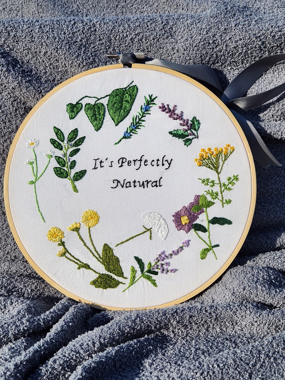 It's Perfectly Natural Embroidery Botanical Feminist Prochoice Plants ...