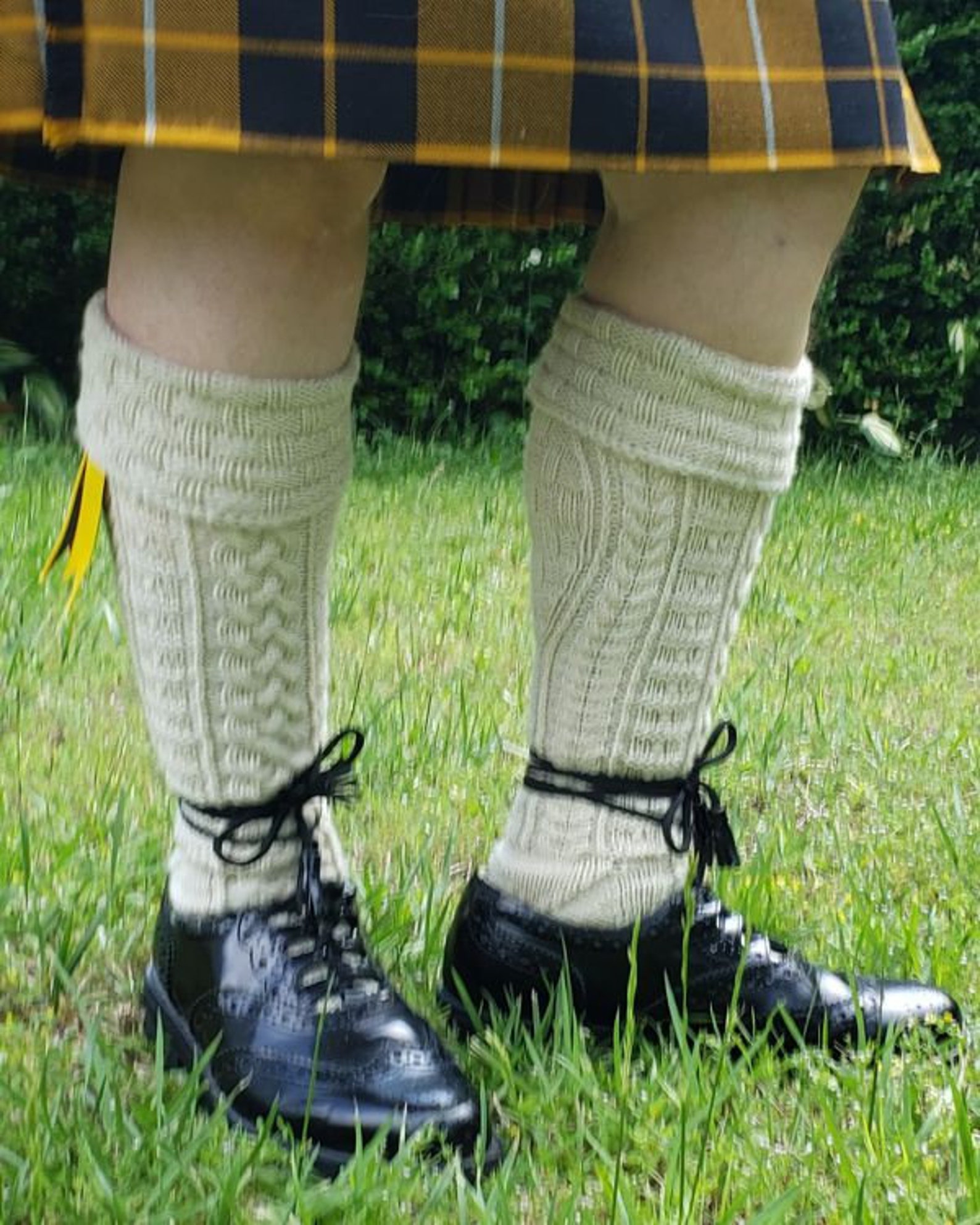 Basket Weave and Cable Kilt Hose Knitting Pattern - Etsy