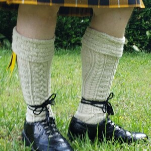 Basket Weave and Cable Kilt Hose Knitting Pattern - Etsy