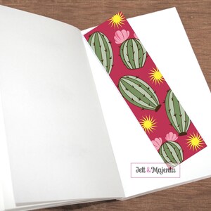 Desert Cactus Printable Bookmarks Set of 4 Downloadable - Etsy