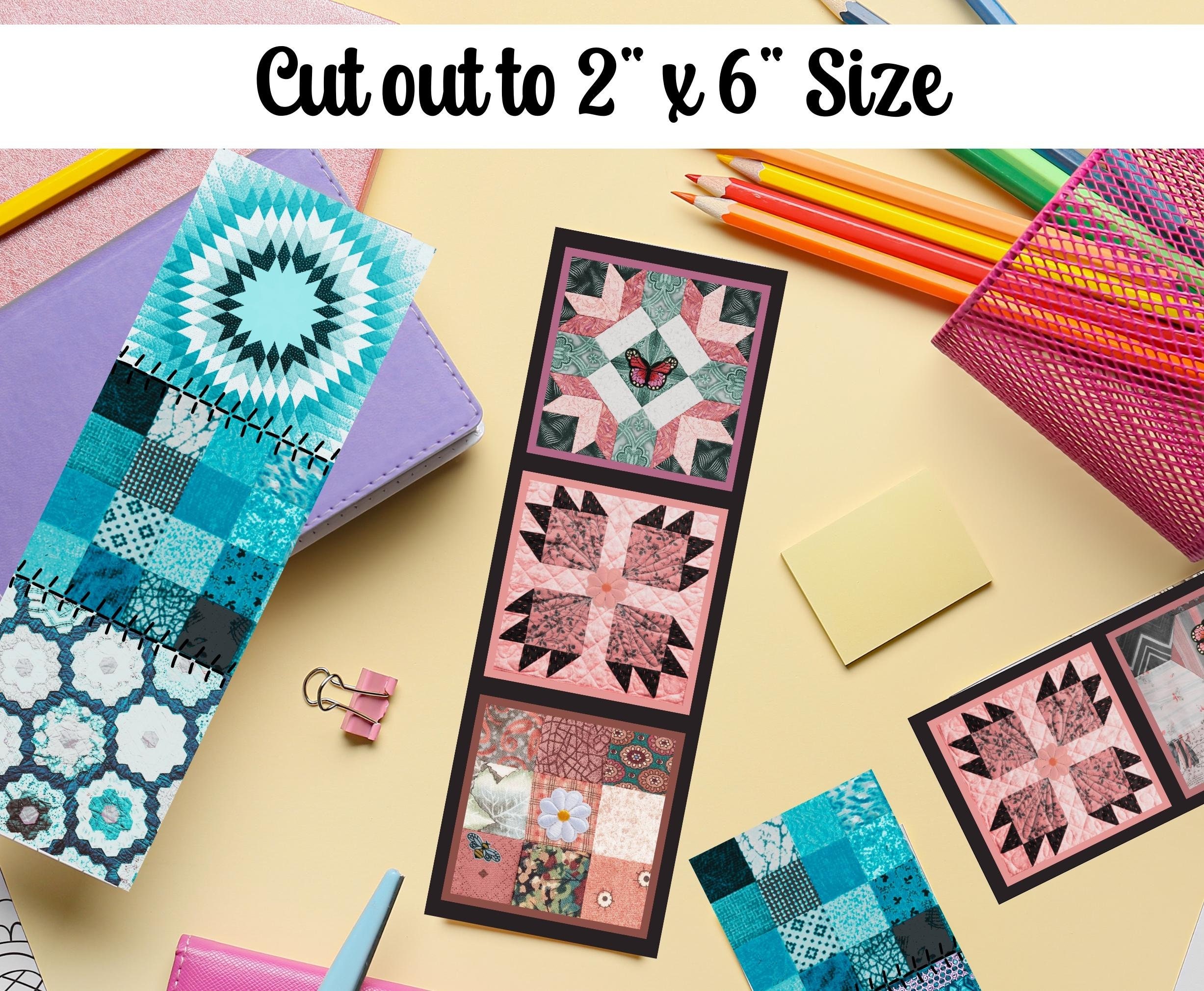 Quilt Bookmarks Printable Bookmarks for Quilters Instant Digital ...