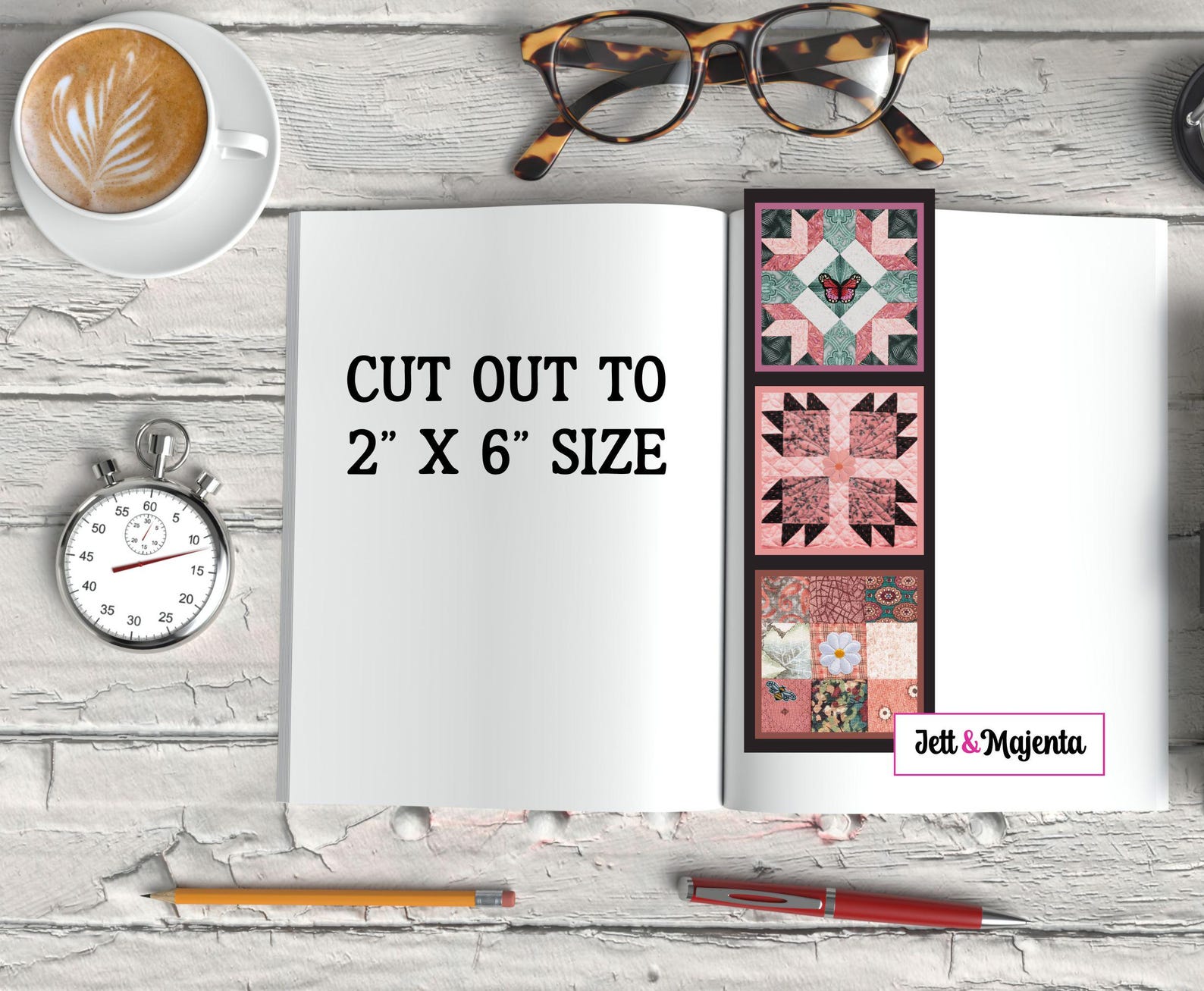 Quilt Bookmarks | Printable Bookmarks for Quilters | Instant Digital ...