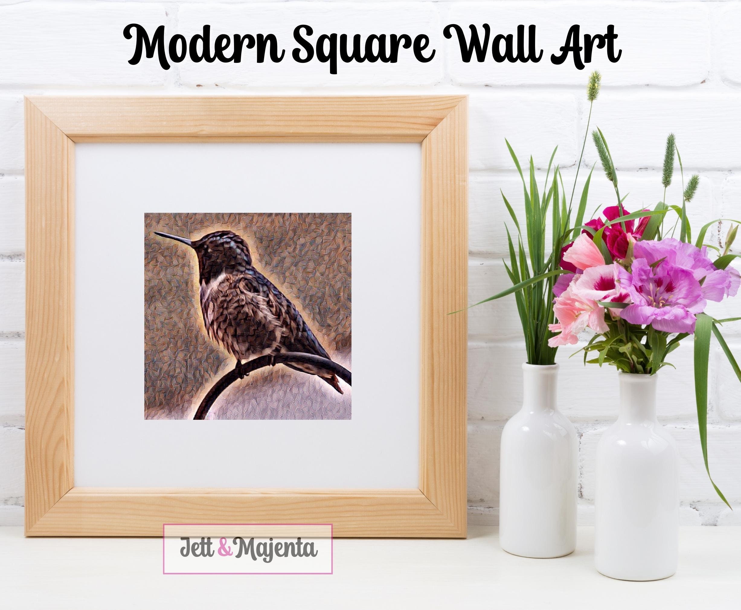 Hummingbird Printable Square Digital Download Birdwatcher - Etsy