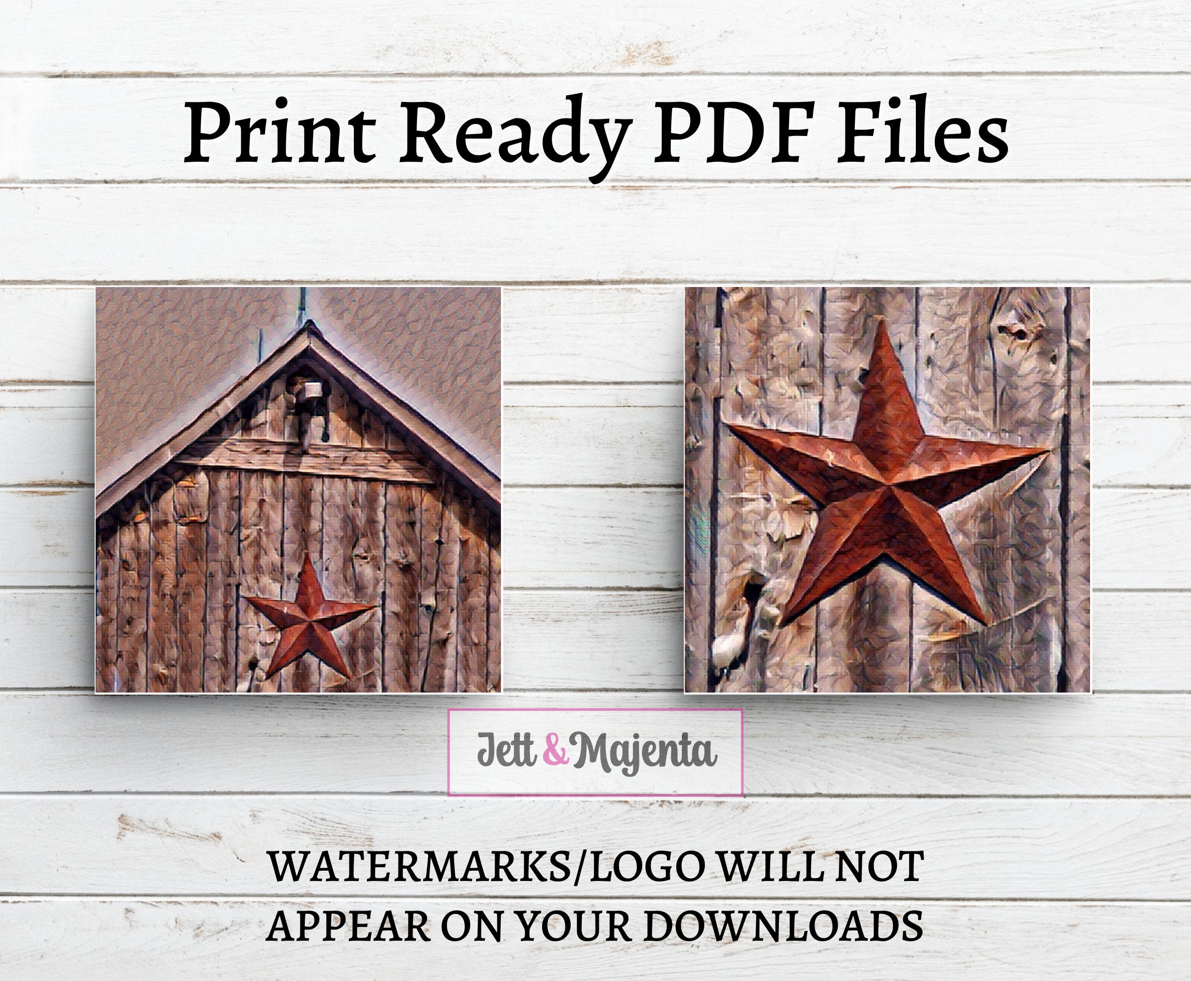 Rustic Barn Star Instant Download Wall Art Square Printable - Etsy