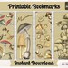 Mushroom Bookmarks: Set of 4 Printable Designs (digital Download) - Etsy