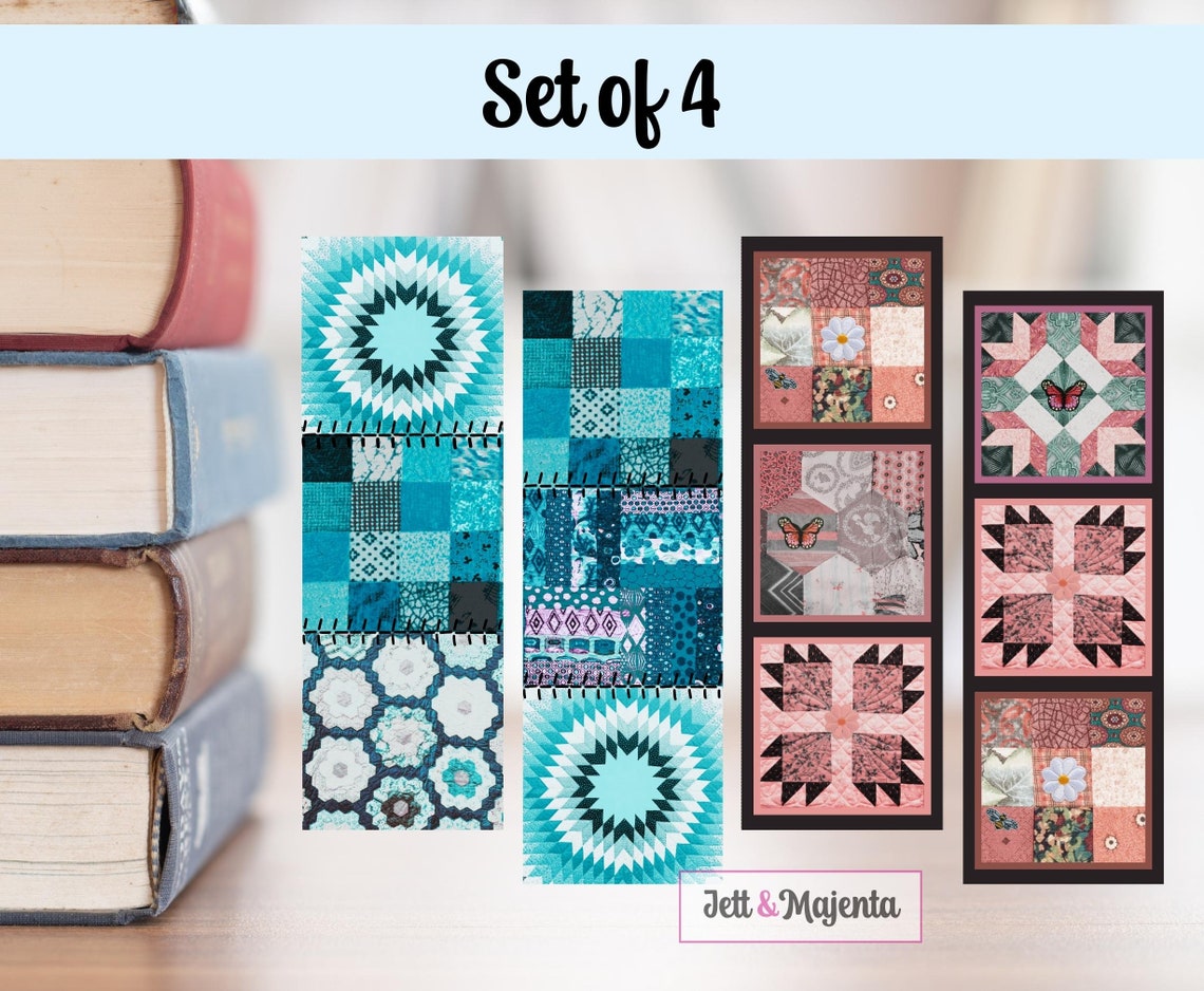 Quilt Bookmarks Printable Bookmarks for Quilters Instant Digital ...