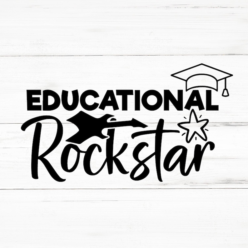 Educational Rockstar SVG, Educational Rockstar PNG, Educational ...