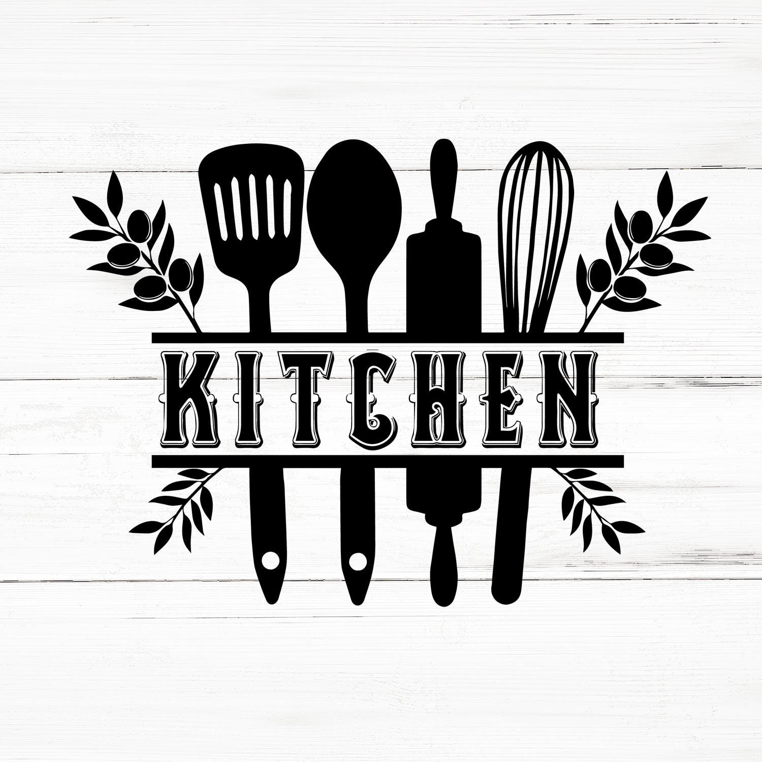 Kitchen SVG, Kitchen PNG, Kitchen Design Files, Kitchen Bundle, Kitchen ...