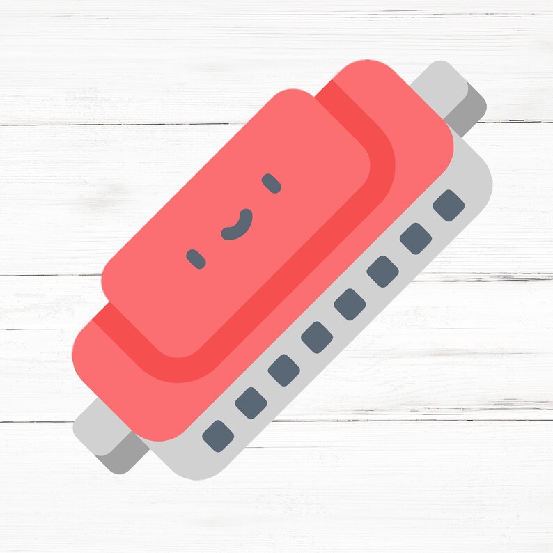 Harmonica SVG, Harmonica PNG, Harmonica Design Files, Harmonica Bundle ...