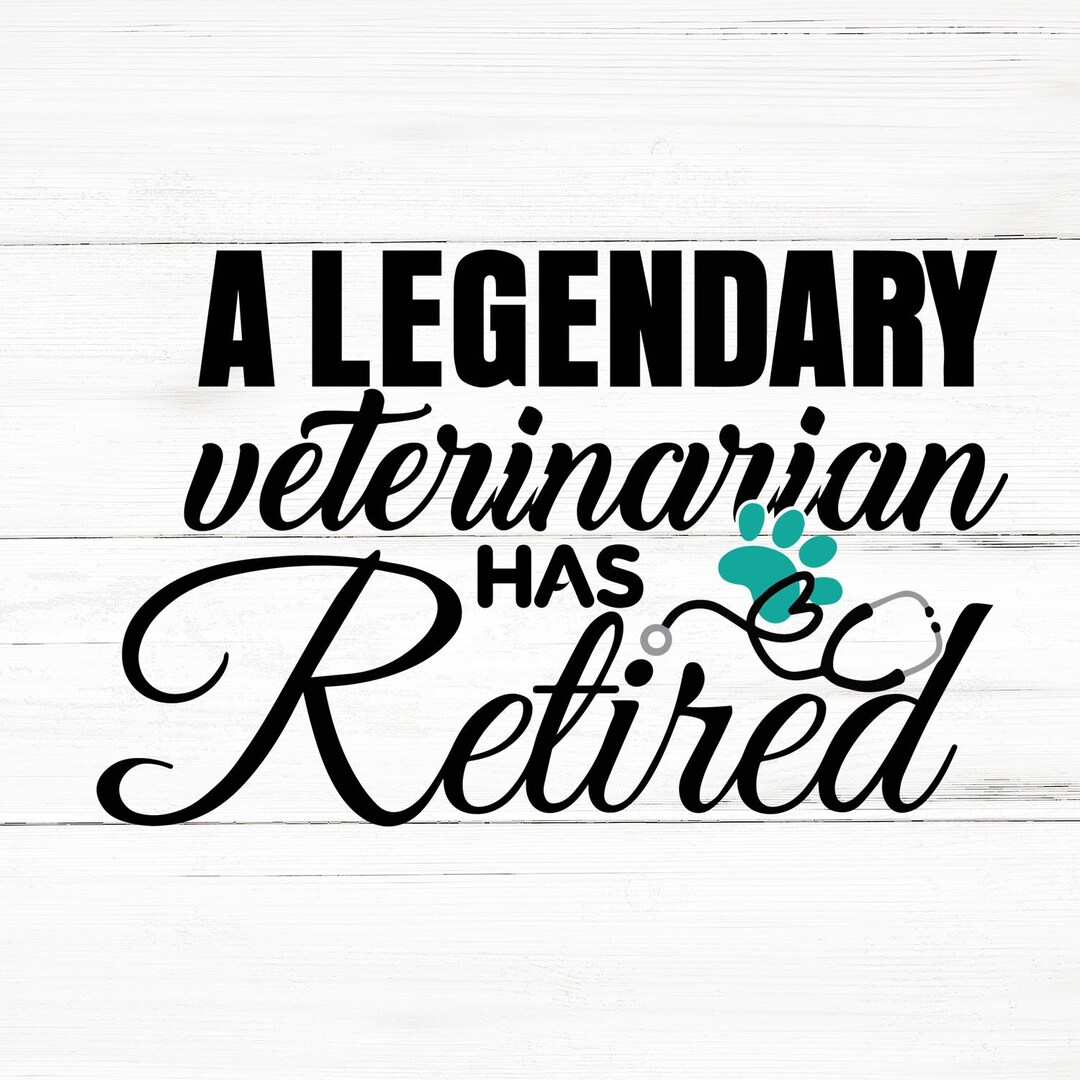 A Legendary Veterinarian Has Retired SVG, A Legendary Veterinarian Has ...