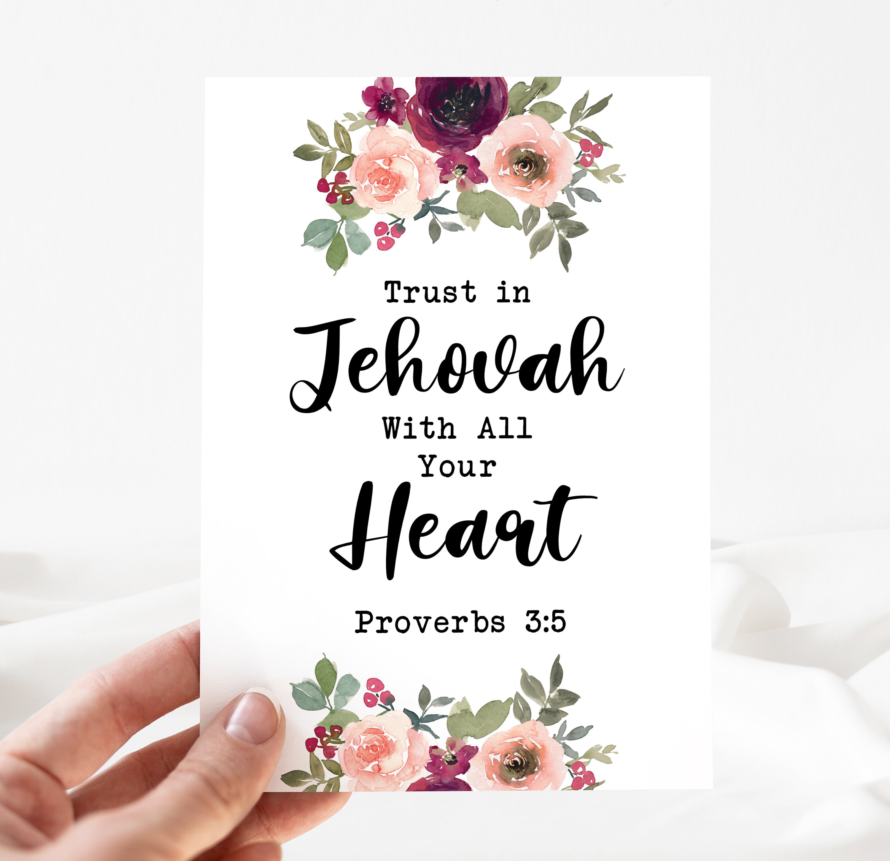 Jehovah’s Witness Card, Jw Card, JW Greeting Card, JW Baptism Gift, JW ...