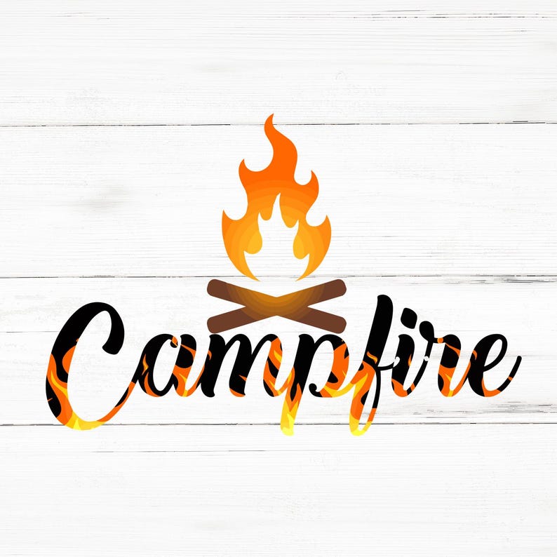 Campfire SVG, Campfire PNG, Campfire Design Files, Campfire Bundle ...