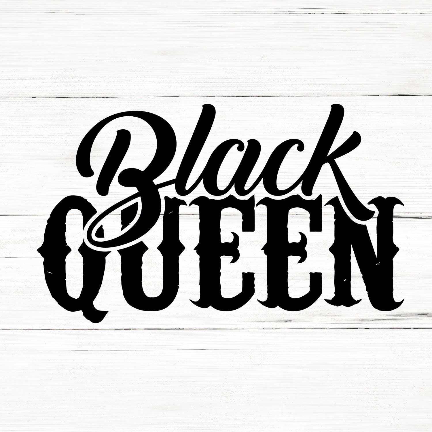 Black Queen SVG, Black Queen PNG, Black Queen Design Files, Black Queen ...