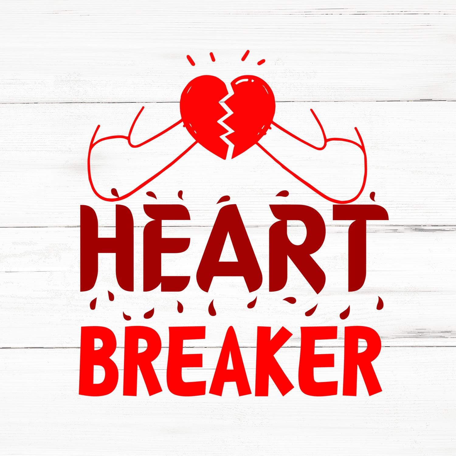 Heart Breaker SVG, Heart Breaker PNG, Heart Breaker Design Files, Heart ...