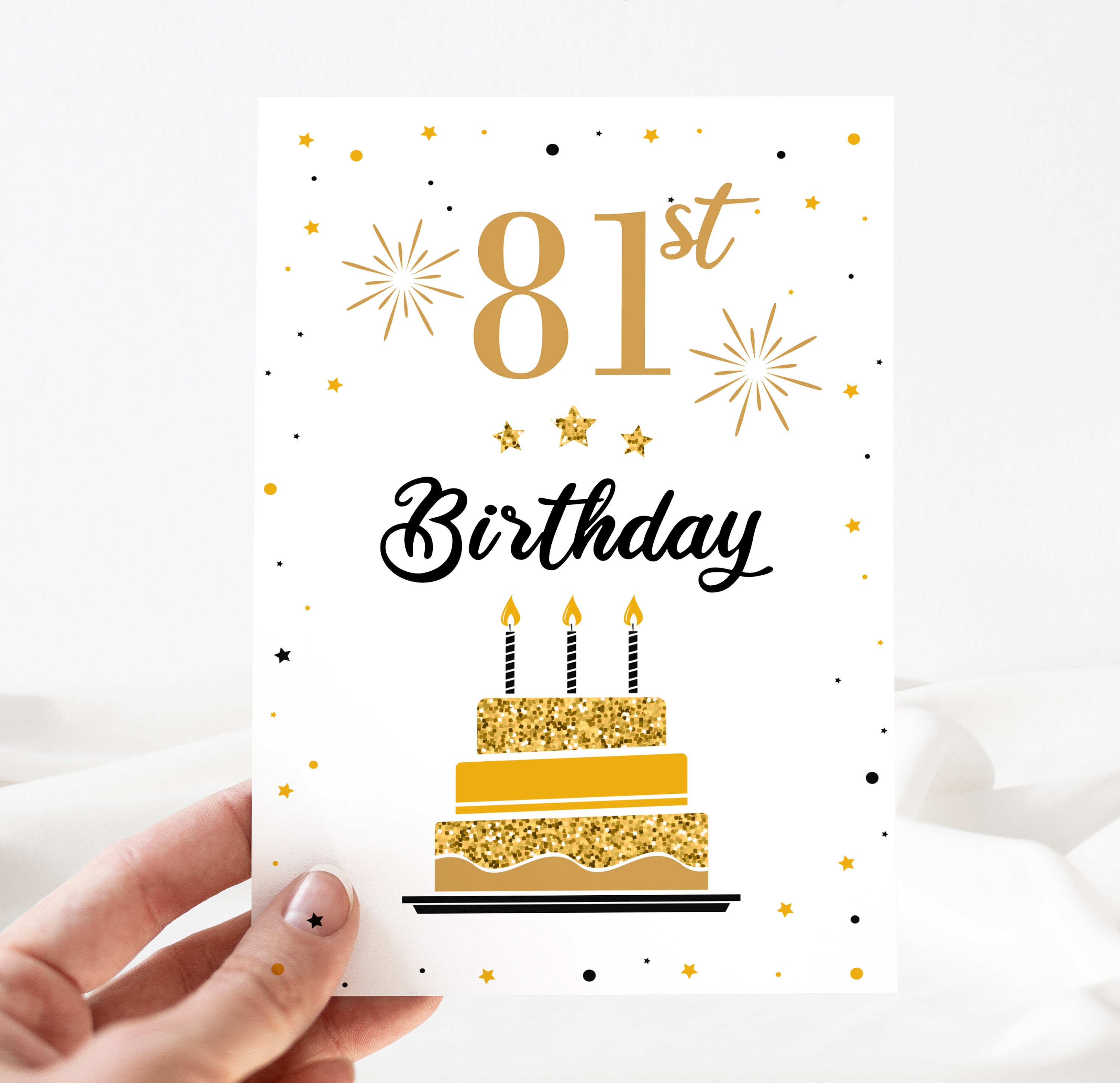 Funny Birthday Card, 81st Happy Birthday Card, 81st Birthday Card ...